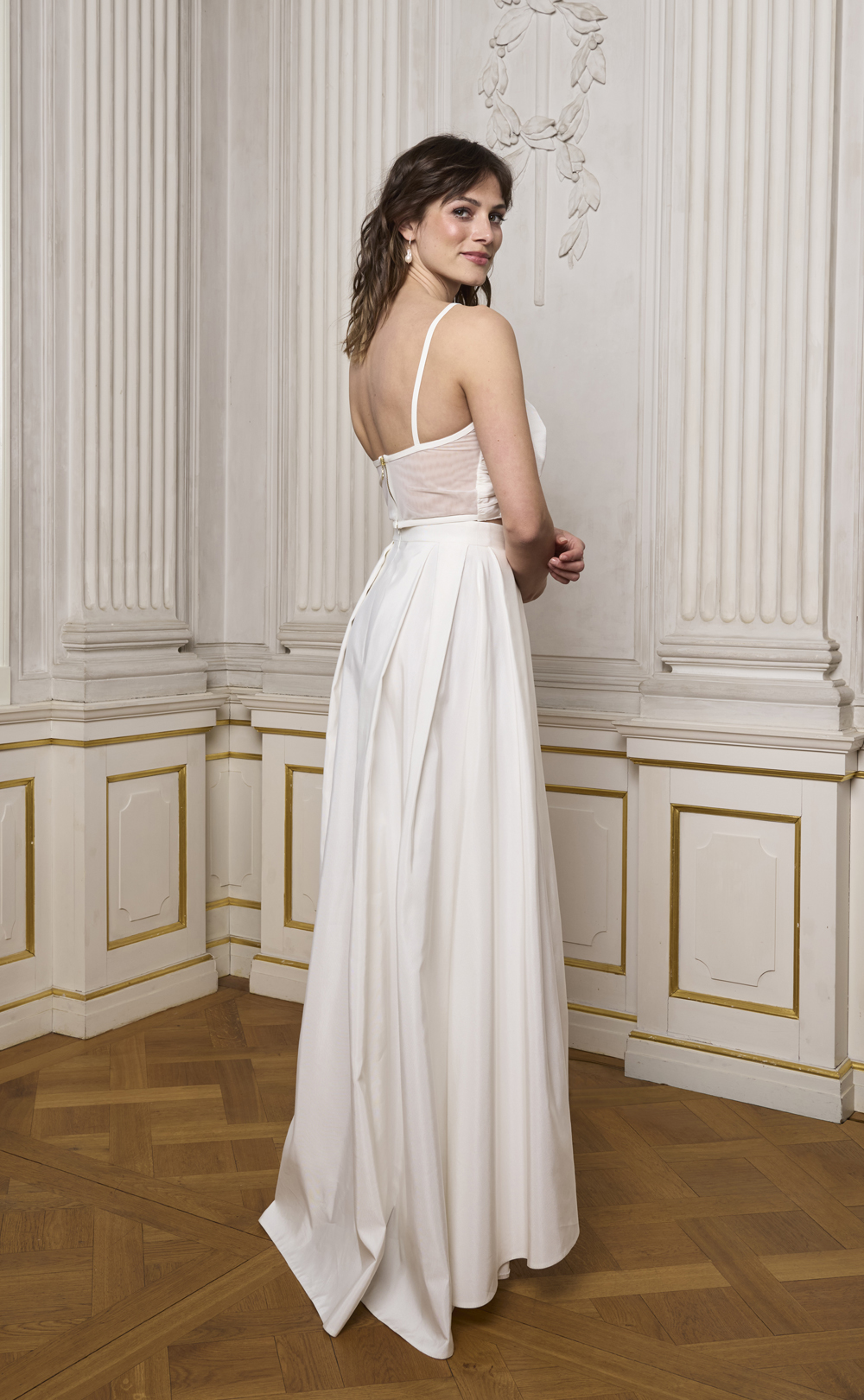 Zwei-Teiler: Modell Nora Bow Corset & Nora Skirt | kisui Brautmode Berlin